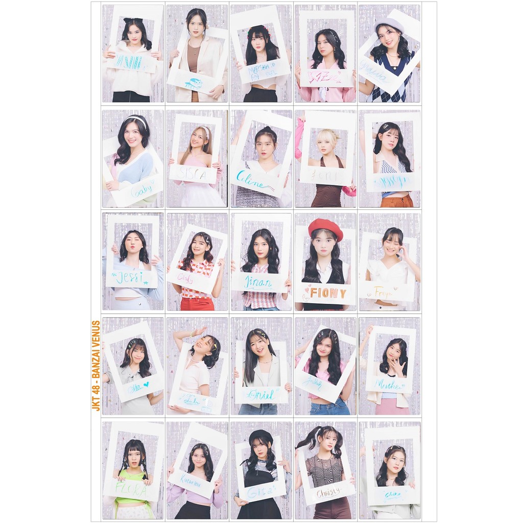 Jual Koleksi Foto [Theater] Photocard JKT 48 Isi 25 Pcs Dua Sisi Laminasi Glossy Foto Card ...