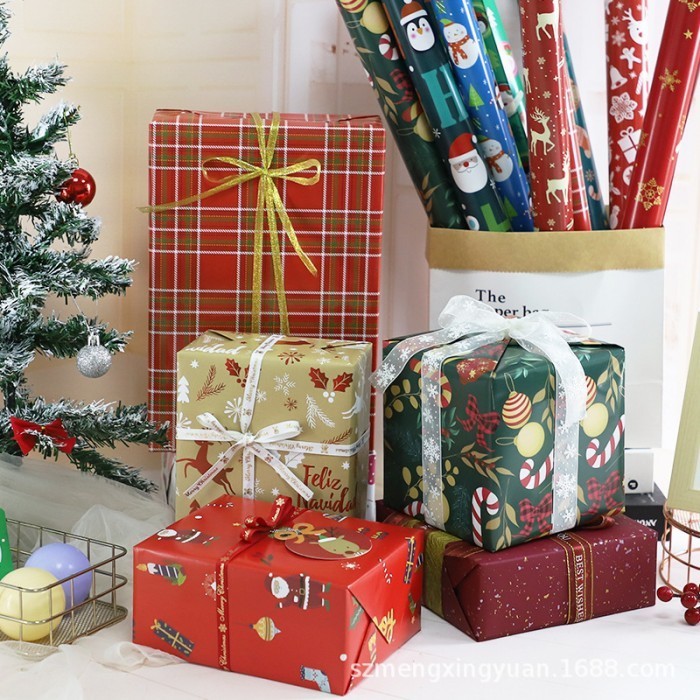 Jual GROSIR Kertas Kado Natal Rol 2 meter Jumbo Kertas Kado Natal ...