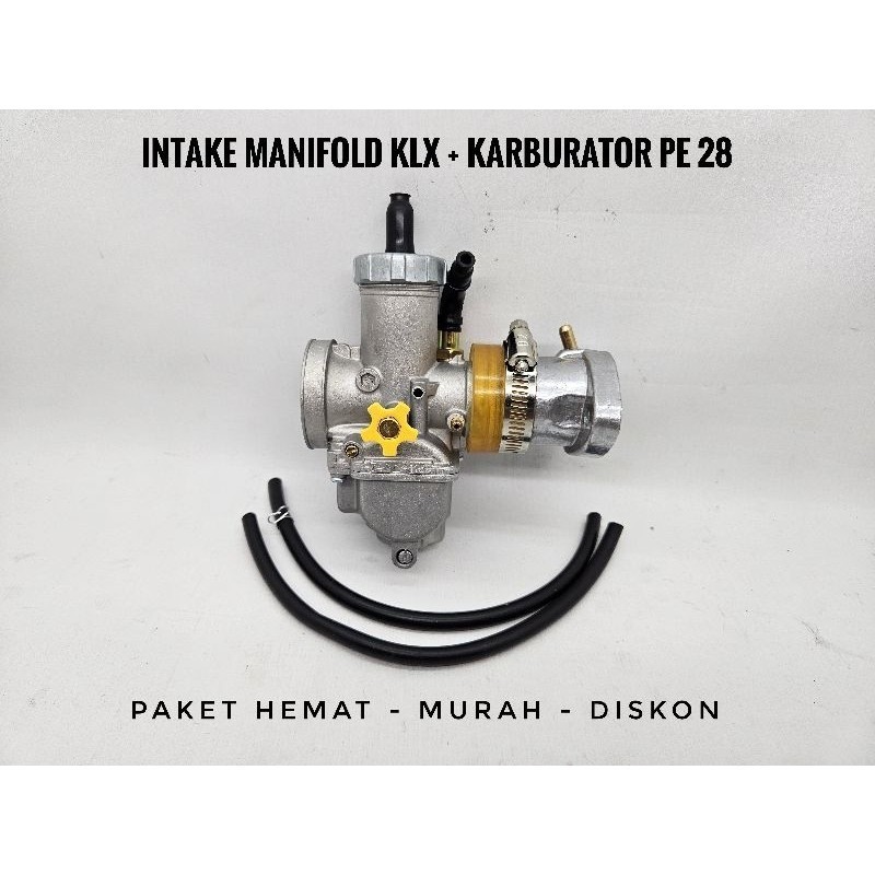 Jual COD Intek Intake Manipol Manifold KLX Insulator + Karbu PE 28 Paket Murah 2 in 1 | Shopee ...