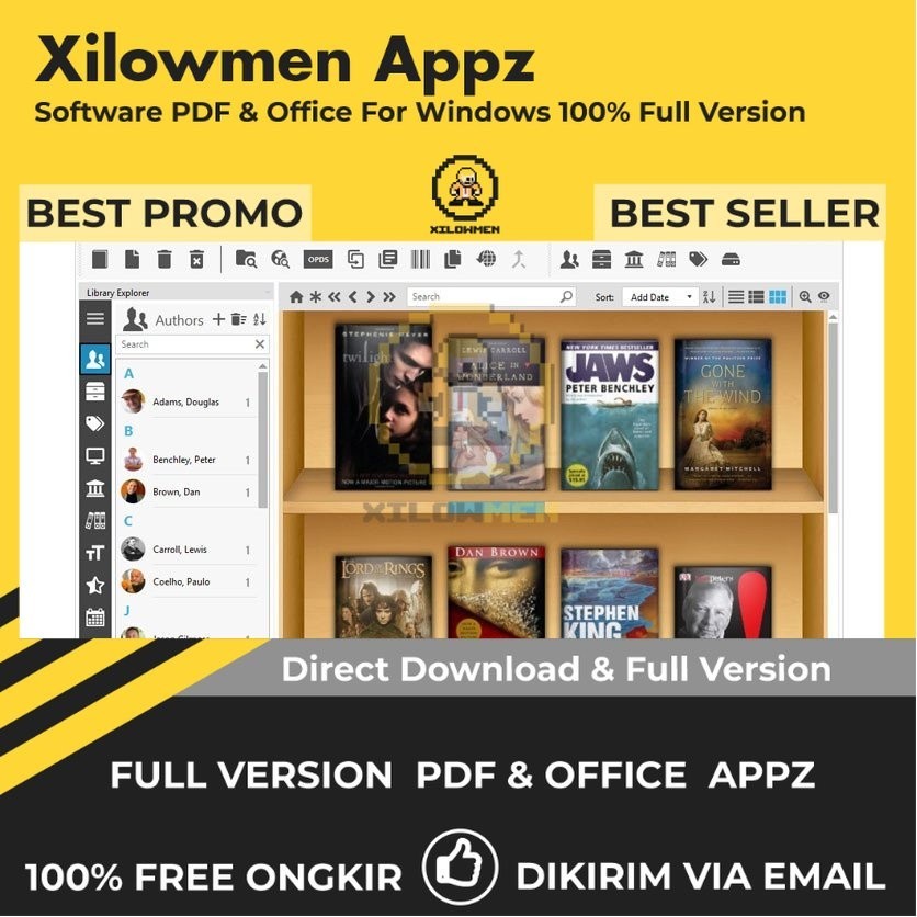 Jual [Full Version] Alfa eBooks Manager Pro / Web Pro PDF Lifetime Win OS - Manajer perpustakaan ...