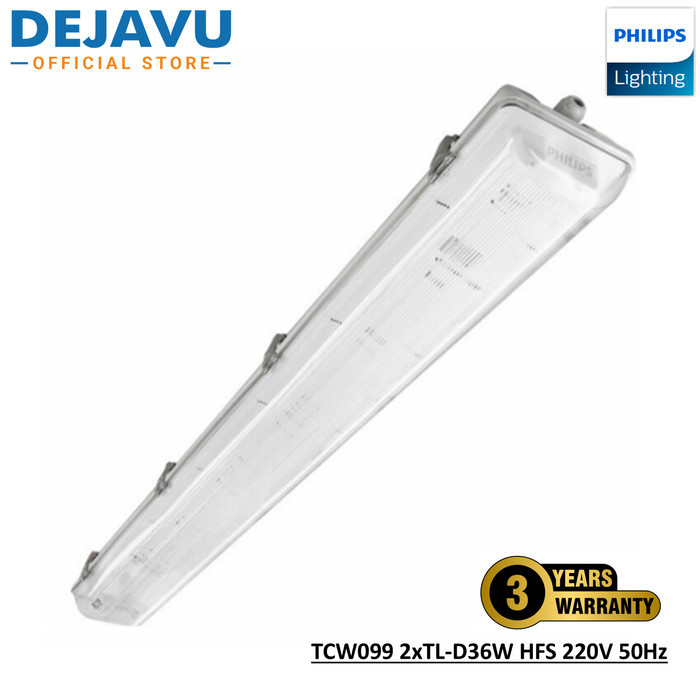 Jual Armatur Waterproof Philips TCW099 2xTL-D36W HFS 220V 50Hz - Rumah ...
