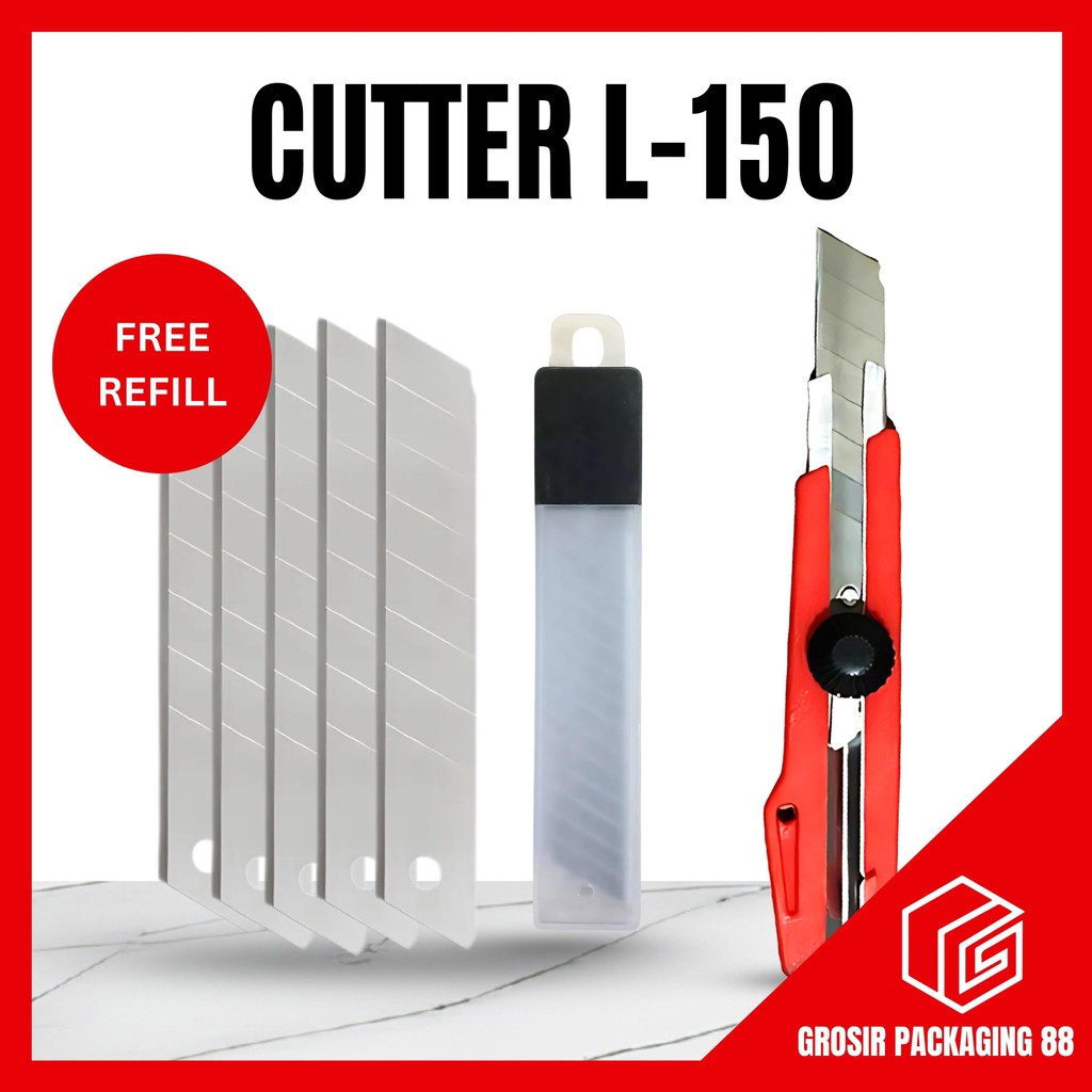 Jual Cutter Besar L500 L150 A300 Refill Silet Kater Pemotong Kertas ...
