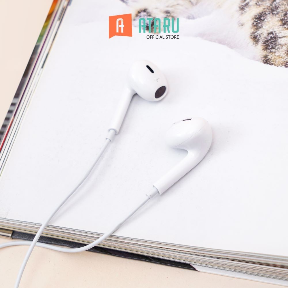 Jual Ataru Earphone Type C - Putih In Ear Headphones Kabel Headset ...
