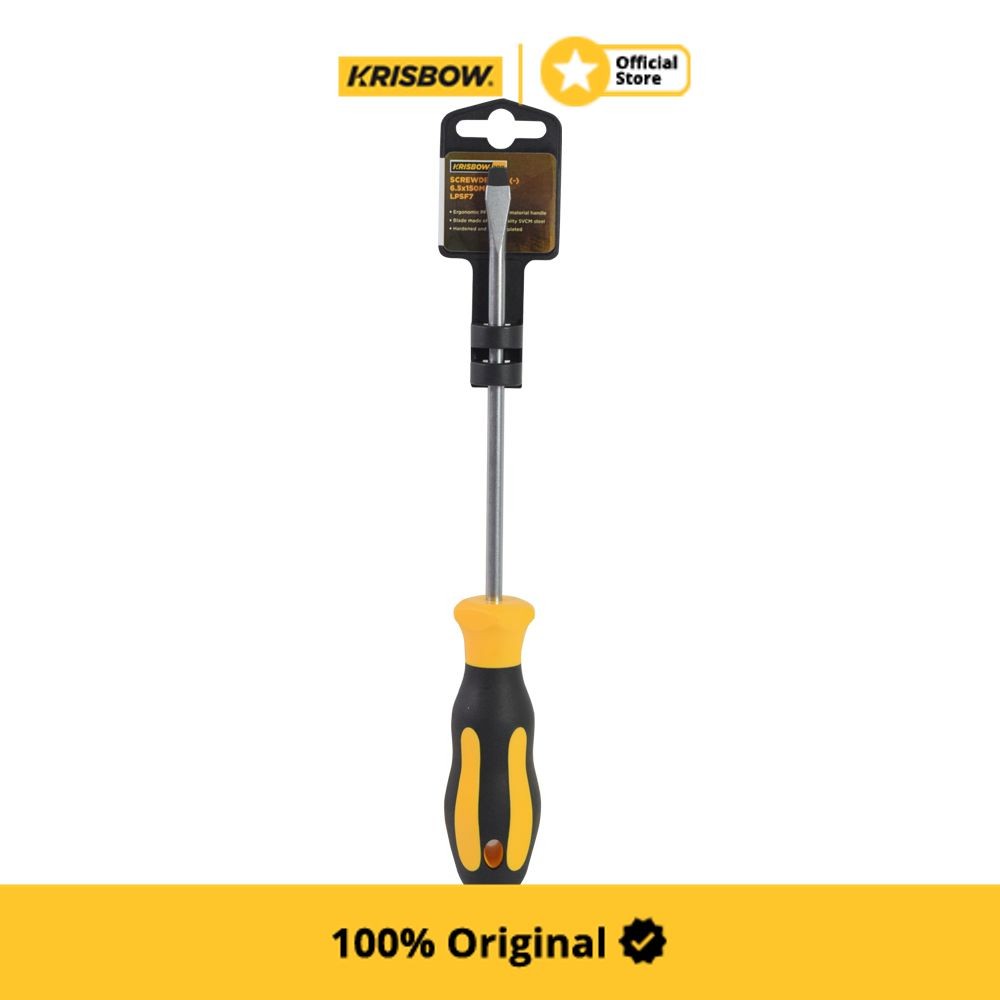 Jual Krisbow Screwdriver Obeng Minus 6.5x150mm Lpsf7 | Shopee Indonesia