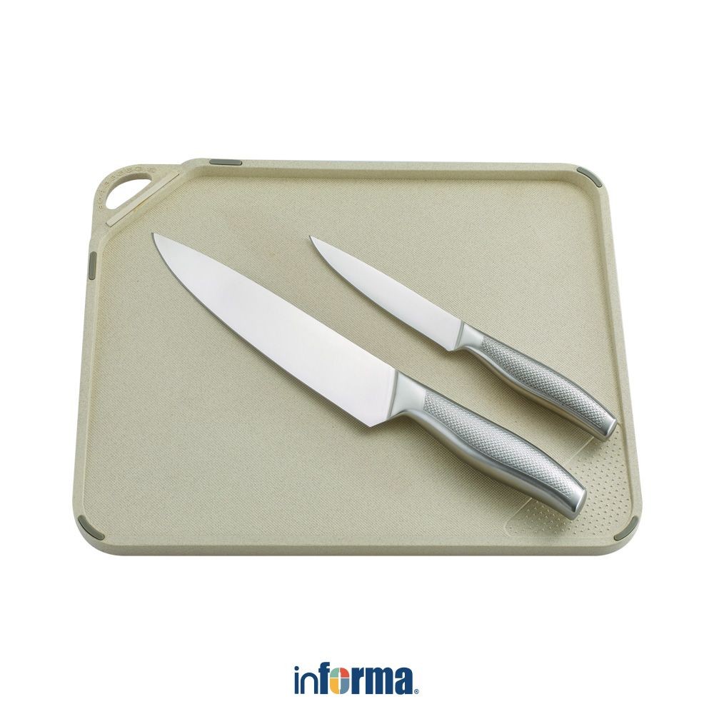 Jual Informa Cooking Color Set 3 pcs Morgan Pisau Dapur Dengan Talenan ...