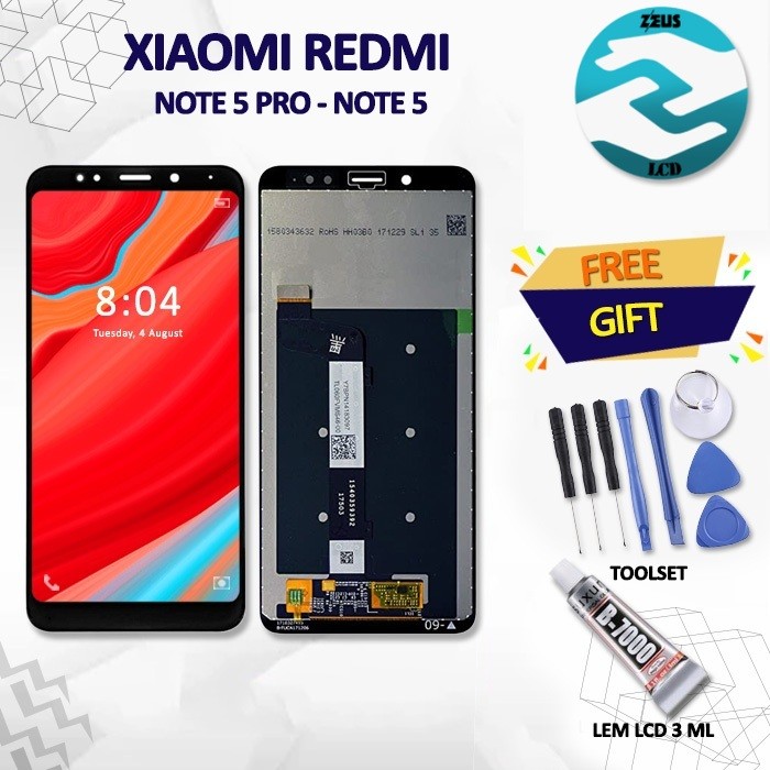 Jual LCD TOUCHSCREEN FOR XIAOMI REDMI NOTE 5 PRO/5 ORIGINAL FULLSET FREE TOOLSET + LEM | Shopee ...