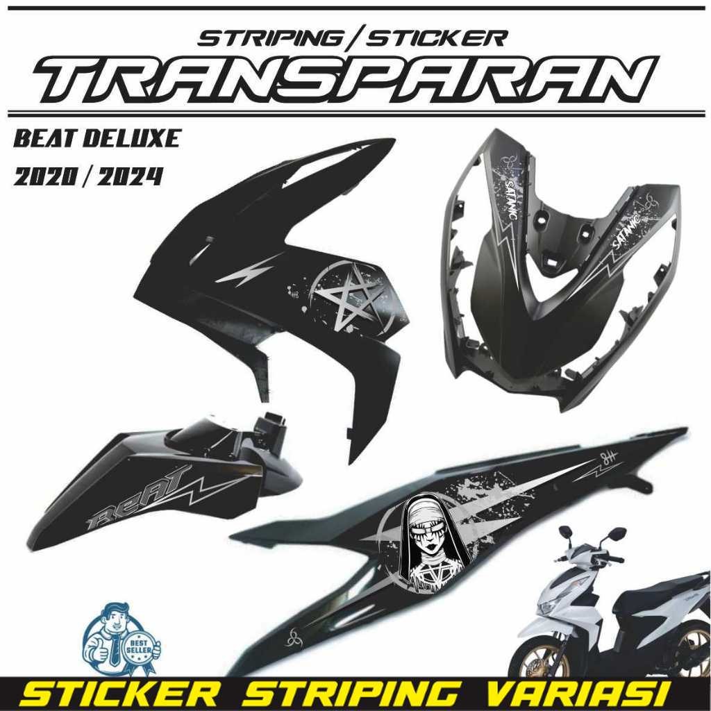 Jual MOTIF LIST STRIPPING TRANSPARAN SIMPEL HONDA BEAT DELUXE BEAT ...