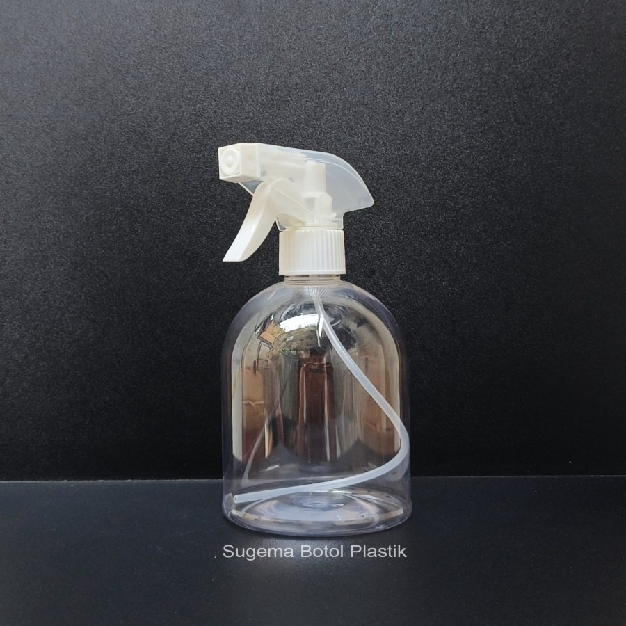 Jual ACEH.ANSA 118087 Botol Kispray Kosong Semprot 500ml Bening Model Oval / Botol Spray 500 Ml ...