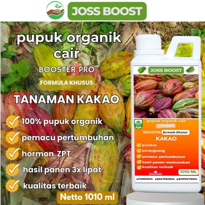 Jual Pupuk Organik Cair Booster KAKAO, POC JOSSBOOST Kakao, poc kompos organik Melebatkan Secara ...