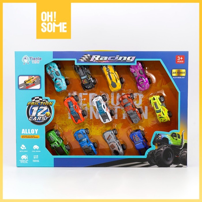 Jual OHSOME - Alloy Pull Back Diecast Mini Racing Car Set / Mainan Anak ...