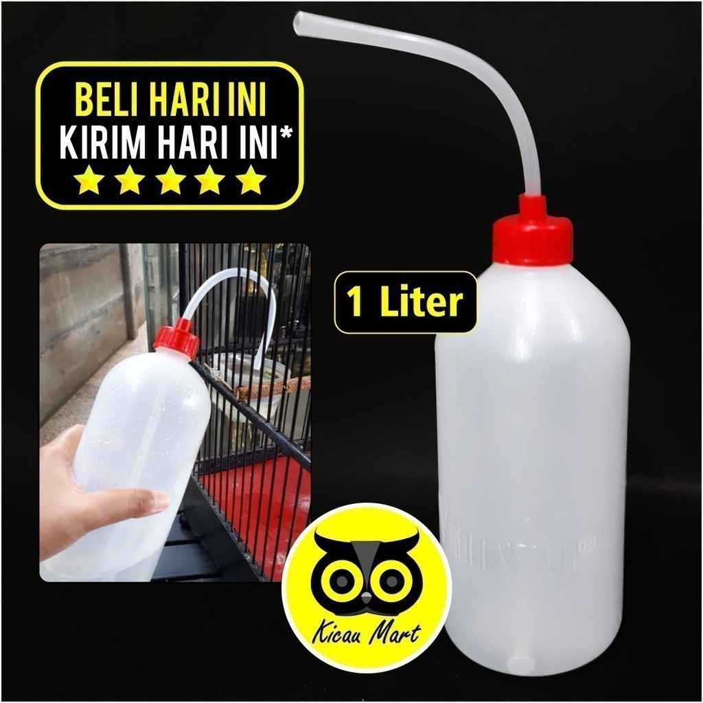 Jual KICAU MART BOTOL SELANG 1 LITER ASENA ISI ULANG AIR MINUM BURUNG ...