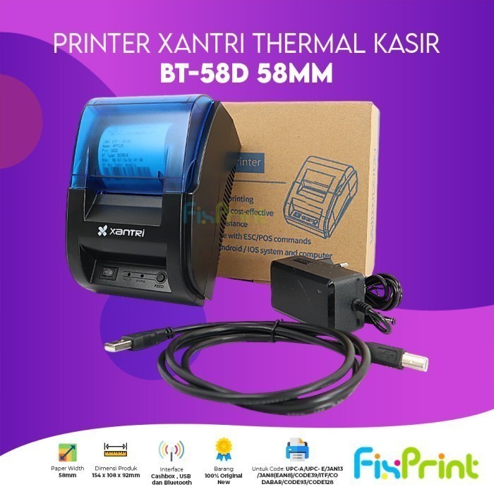 Jual FixPrint Printer Iware C5813 / 58BC / MP-58XC / ZJ5809II Kasir Portable Struk Pembayaran ...