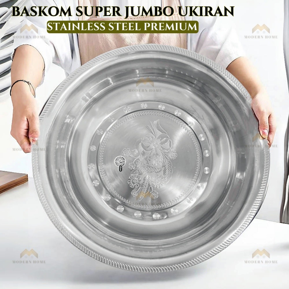 Jual Baskom Stainless Steel 65cm Waskom Serbaguna Wadah Stainless Steel ...