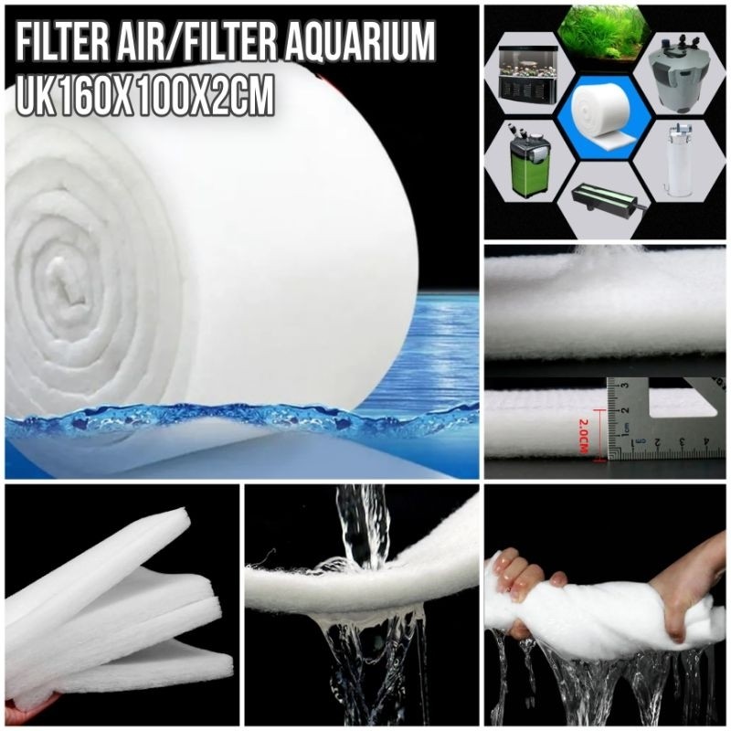 Jual KLIMAUSHOP kapas filter air kapas filter akuarium filter aquarium ...