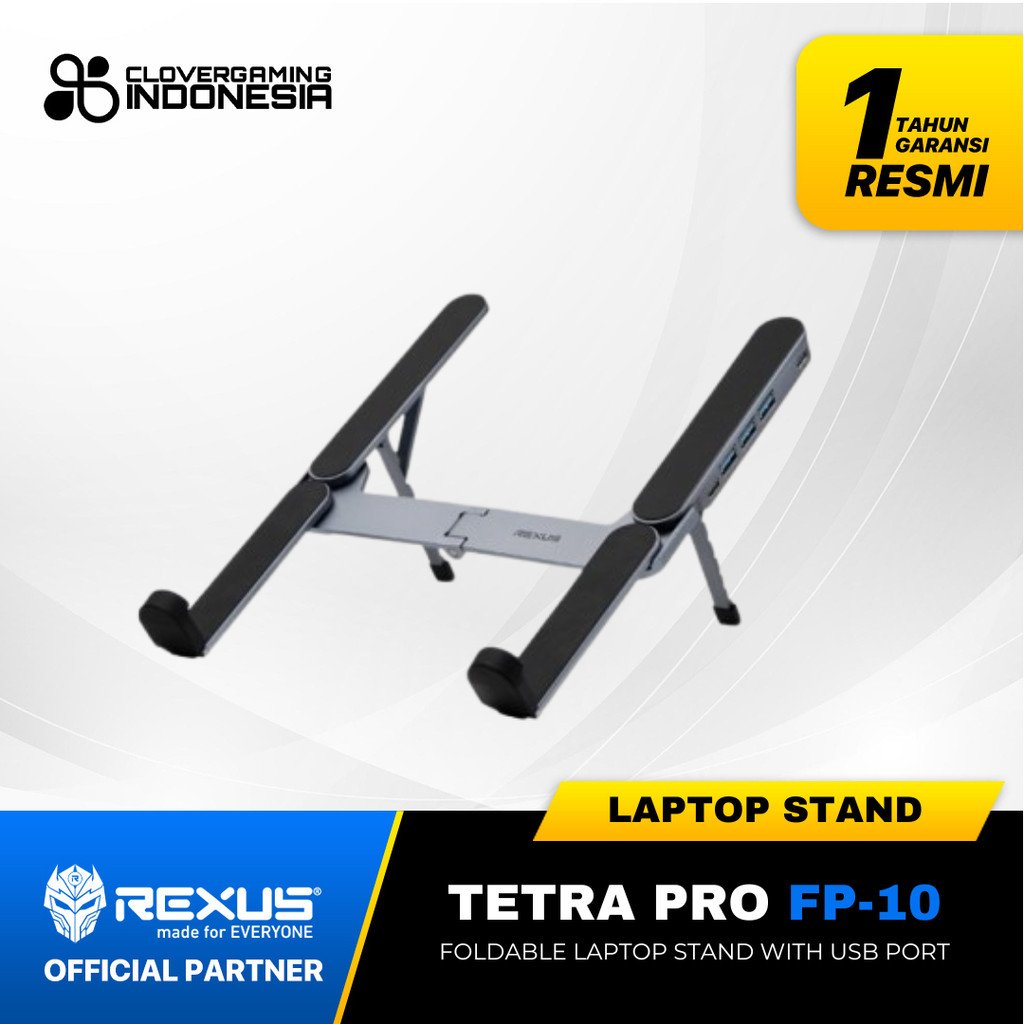 Jual Rexus Tetra Pro FP10 FP-10 Lightweight Foldable Laptop Stand ...