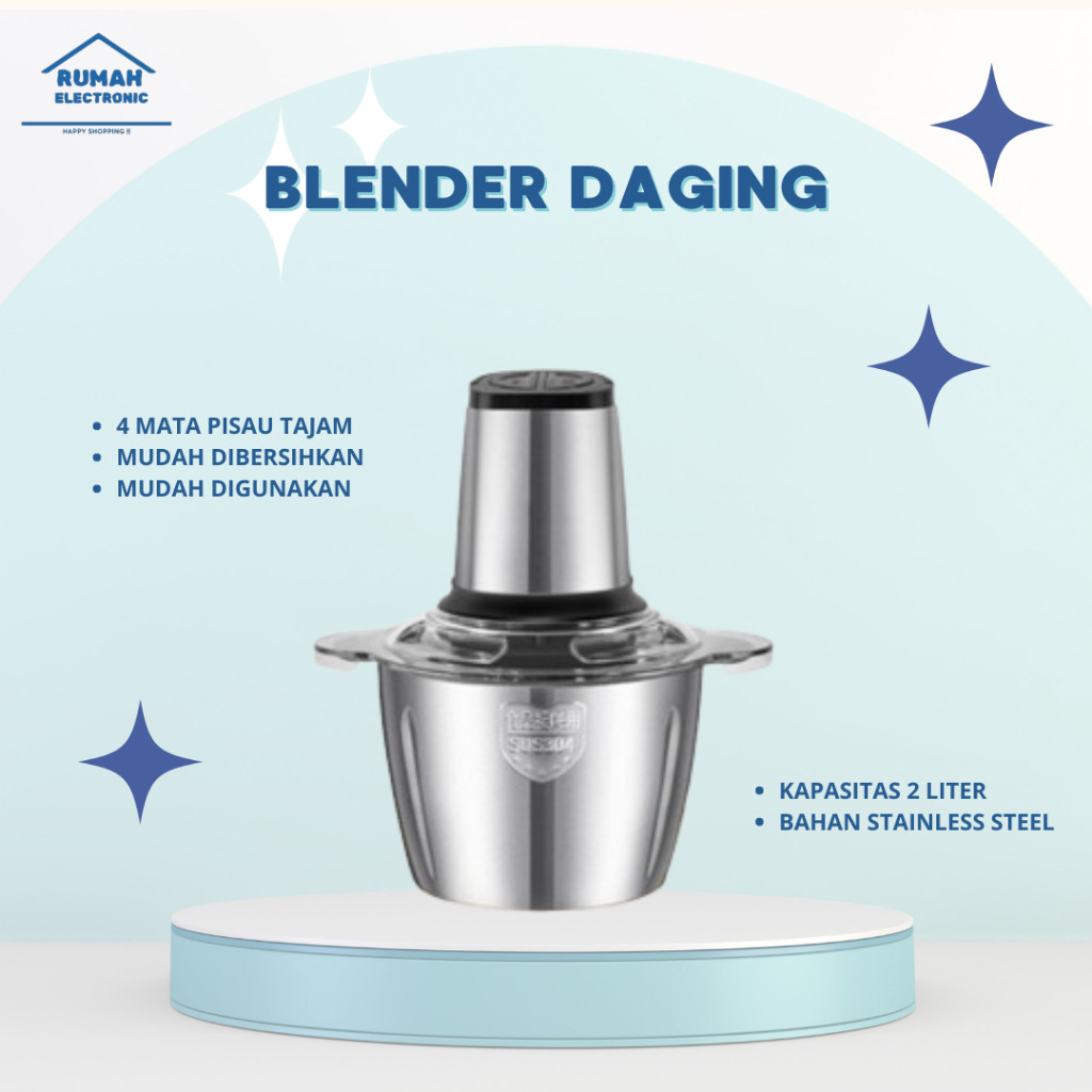 Jual Blender Daging Chopper Meat 2 Liter Penggiling Chopper Food ...