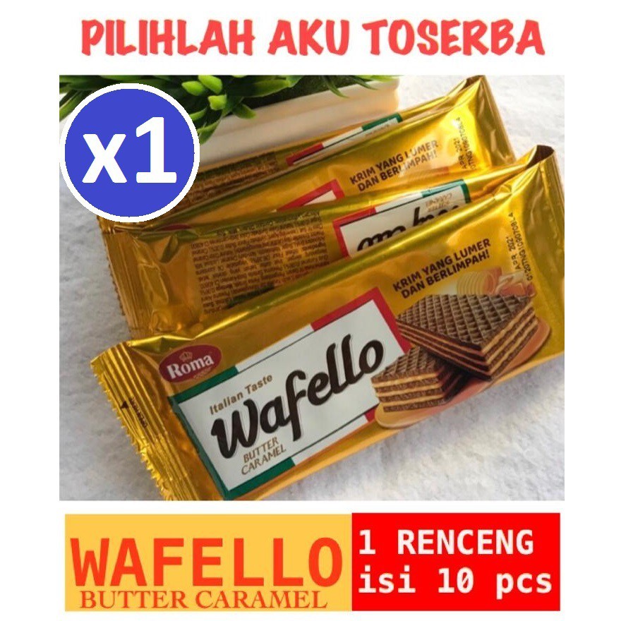 Jual Roma Wafello Butter Caramel RENCENG - (HARGA 1 RENCENG ) | Shopee ...