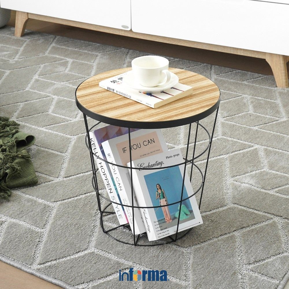 Jual Informa Toby Meja Tamu Dengan Penyimpanan - Hitam Coffee Table ...