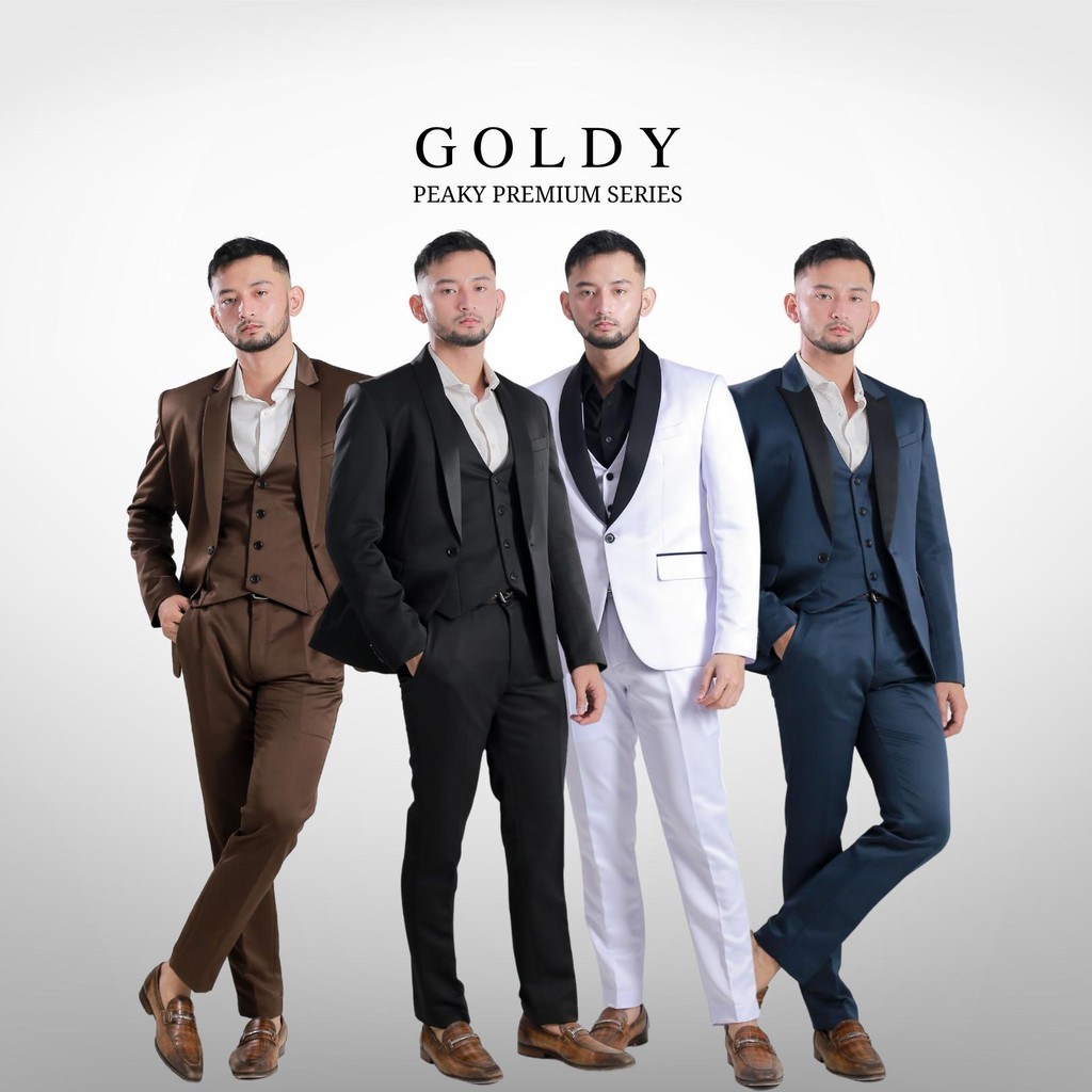 Jual Setelan Jas Celana & Rompi - Peaky Premium Series - Goldy outfit ...