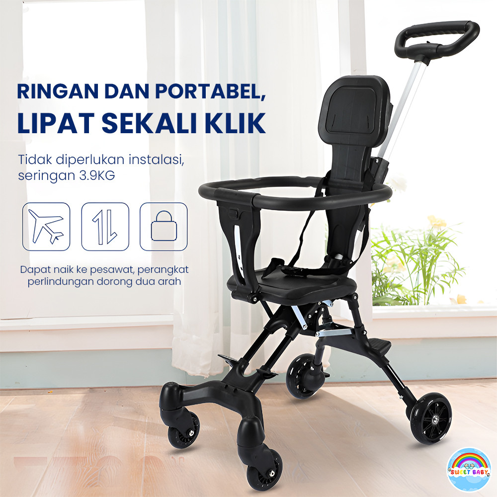 Jual SB Stroller baby kereta dorong bayi lipat 2 arah traveling cabin ...