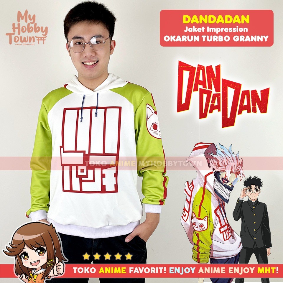 Jual Jaket Hoodie Anime Full Print Dandadan Okarun Ken Takakura Turbo ...