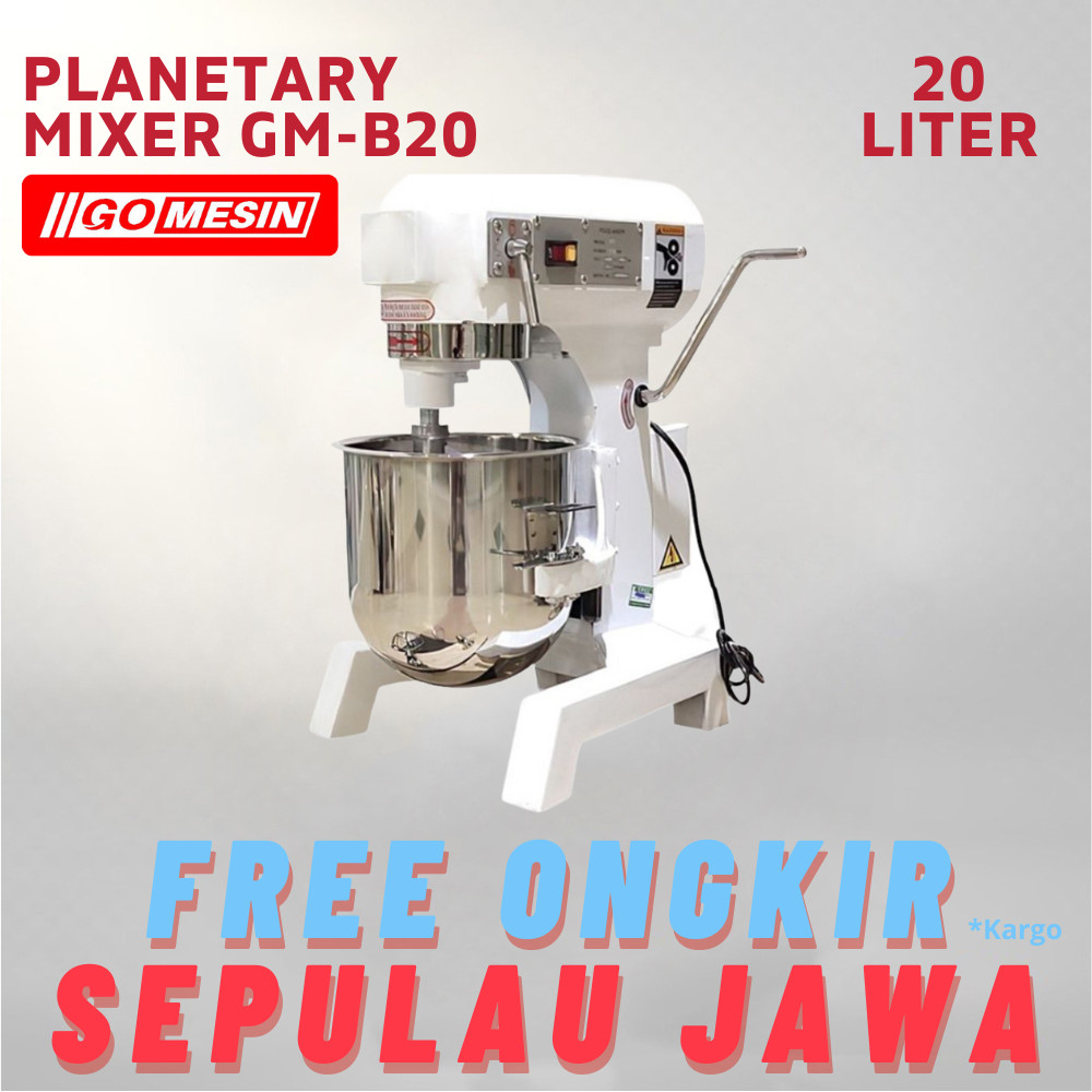 Jual Planetary Mixer 20 Liter Gomesin GM-B20 Mixer 20 Liter Original ...
