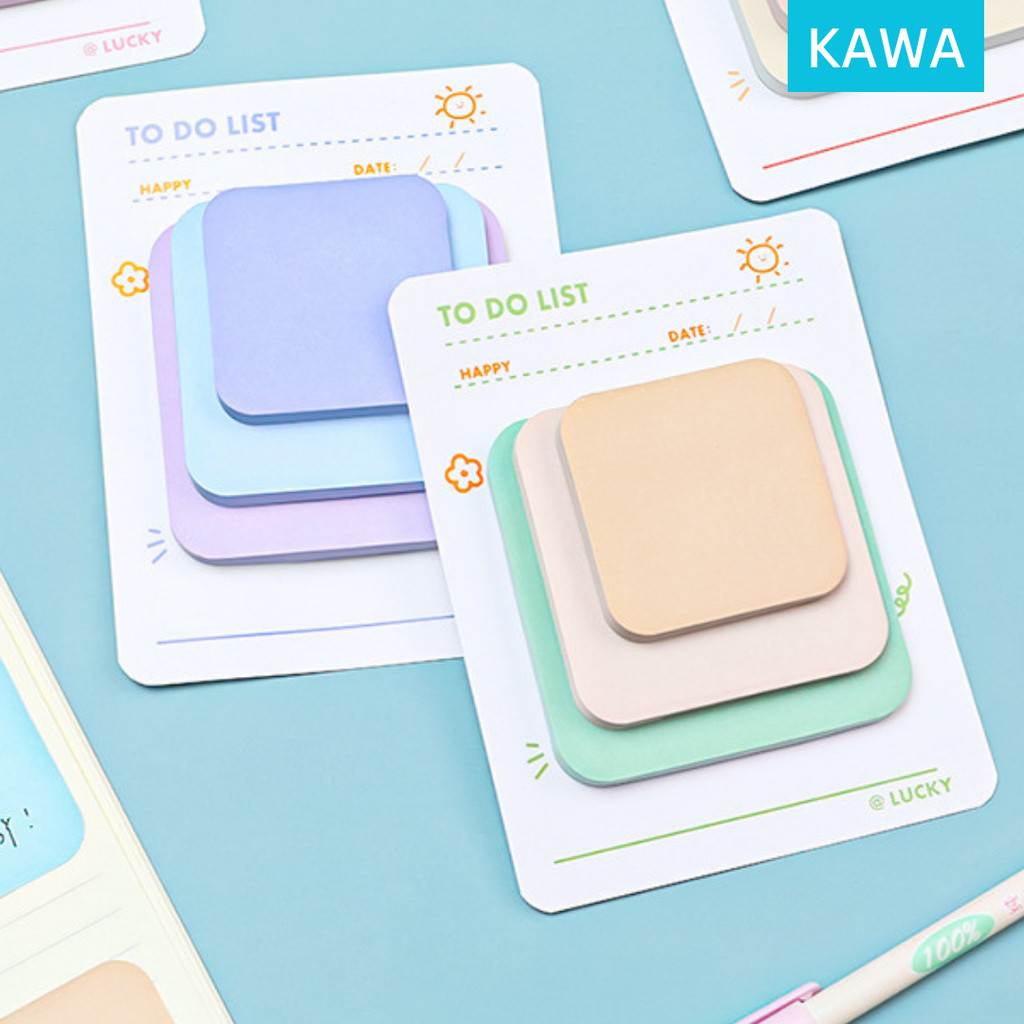 Jual KAWA Sticky Notes Kertas Catatan Pesan Tempel Set 3 Ukuran Size ...