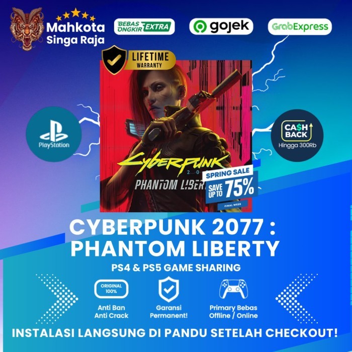 Jual Cyberpunk 2077 : Phantom Liberty - PS4 - PS5 - Digital Game ...