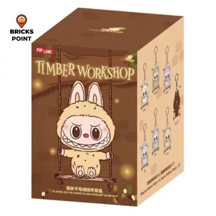 Jual POPMART POPLAND ORIGINAL LABUBU TIMBER WORKSHOP PLAYING SWING ...