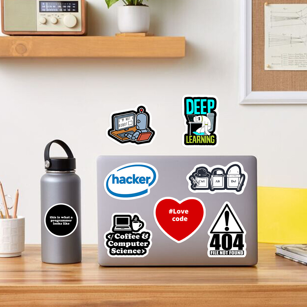 Jual Programming Stickers Java JS Php Docker Bitcoin Html Cloud Language PVC Waterproof for ...
