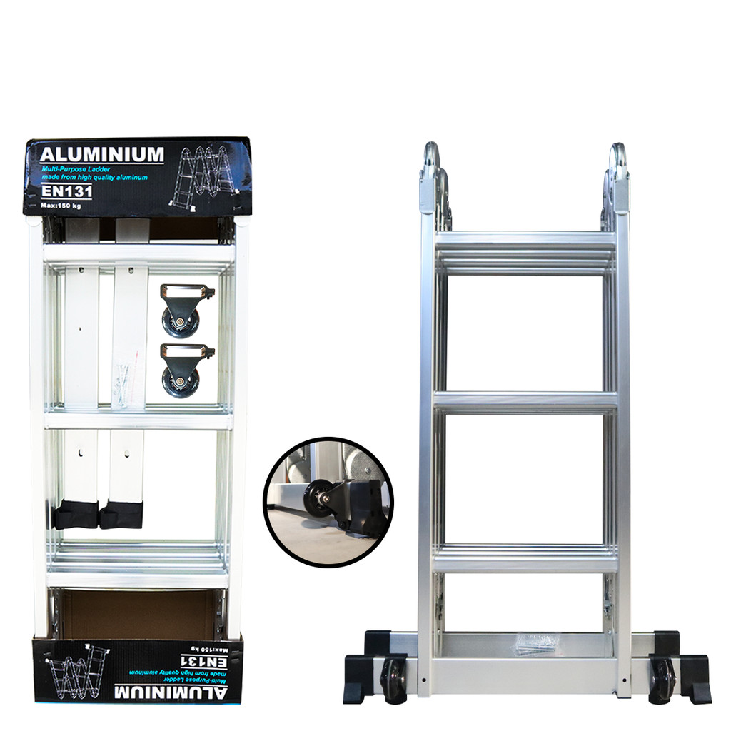 Jual MOLLAR 2 Roda Tangga Lipat 3.4 Meter 4 x 3 Aluminium Step Double ...