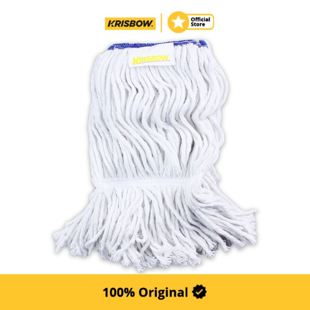 Jual Krisbow Mop Head Kepala Alat Pel Katun - Putih | Shopee Indonesia