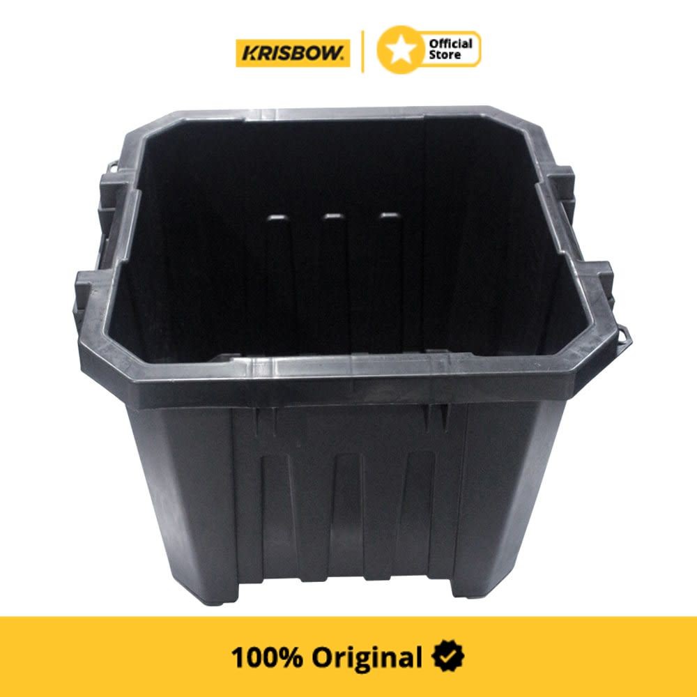 Jual Krisbow Container Box Kotak Penyimpanan 30 ltr-Hitam Lrcbb30 ...