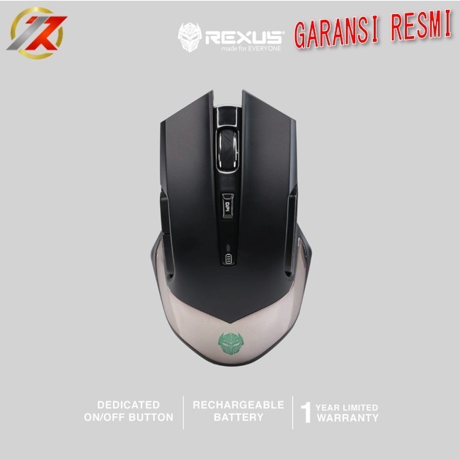 Jual REXUS XIERRA RX-108 Wireless Rechargeable Gaming Mouse | Shopee ...