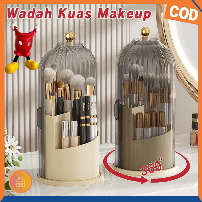 Jual Kotak Penyimpanan Kuas Kosmetik /Wadah Kuas Makeup /Korean Style ...
