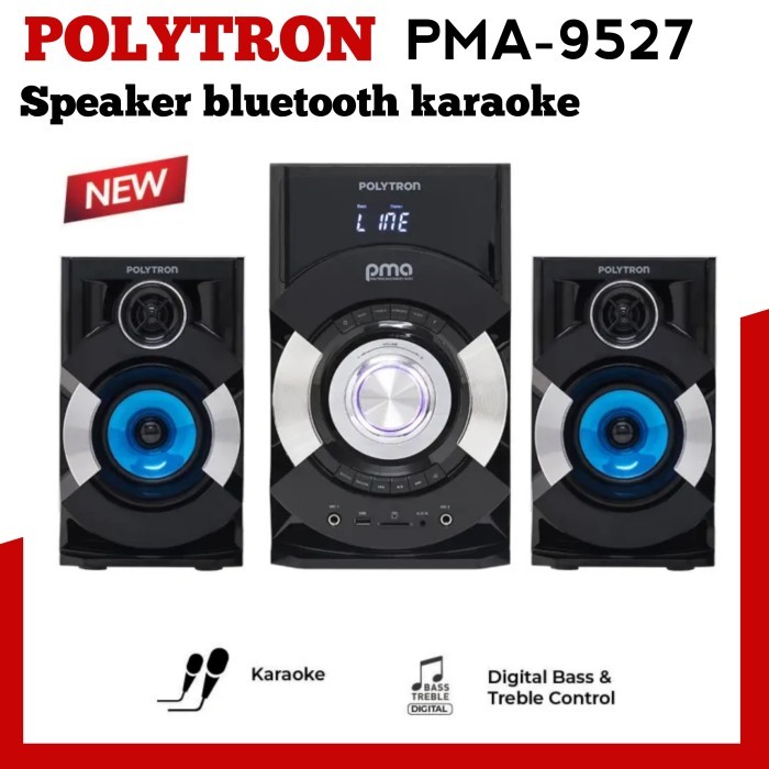 Jual Speaker bluetooth POLYTRON PMA-9527 Speaker aktif Polytron/karaoke ...