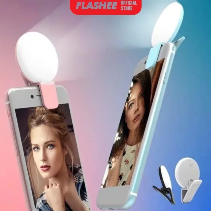 Jual Flashee Lampu Selfie Q Portable Selfie Ring Light LED For ...