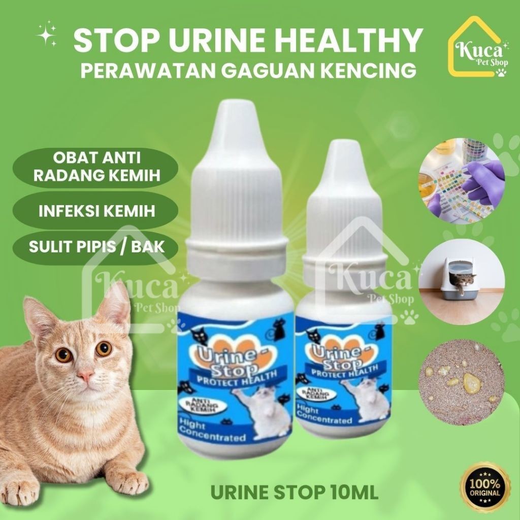 Jual Stop Urinary Obat Kucing Susah Kencing Anti Radang Kemih Sulit ...