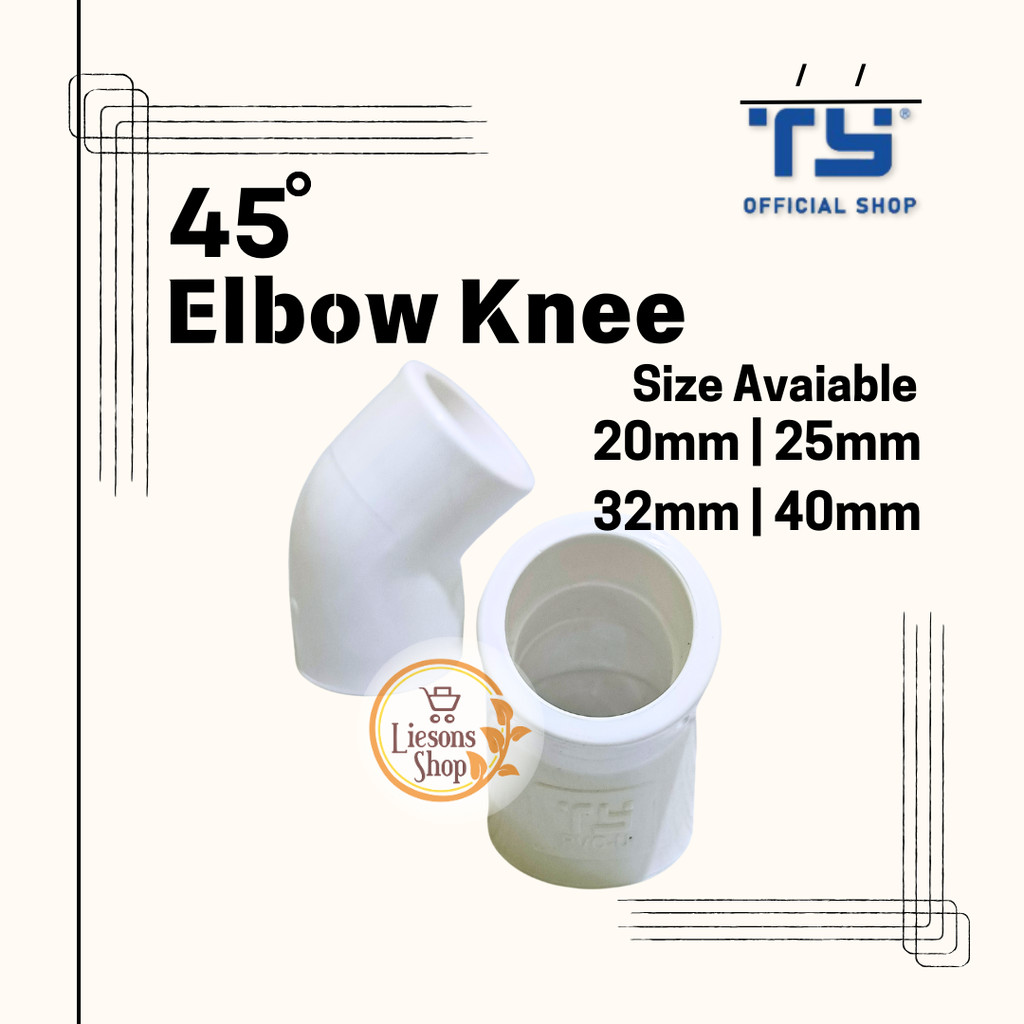 Jual 45 Degree Elbow Knee TY / Keni / L Pipa Pipe U – PVC by 3 Pawns ...