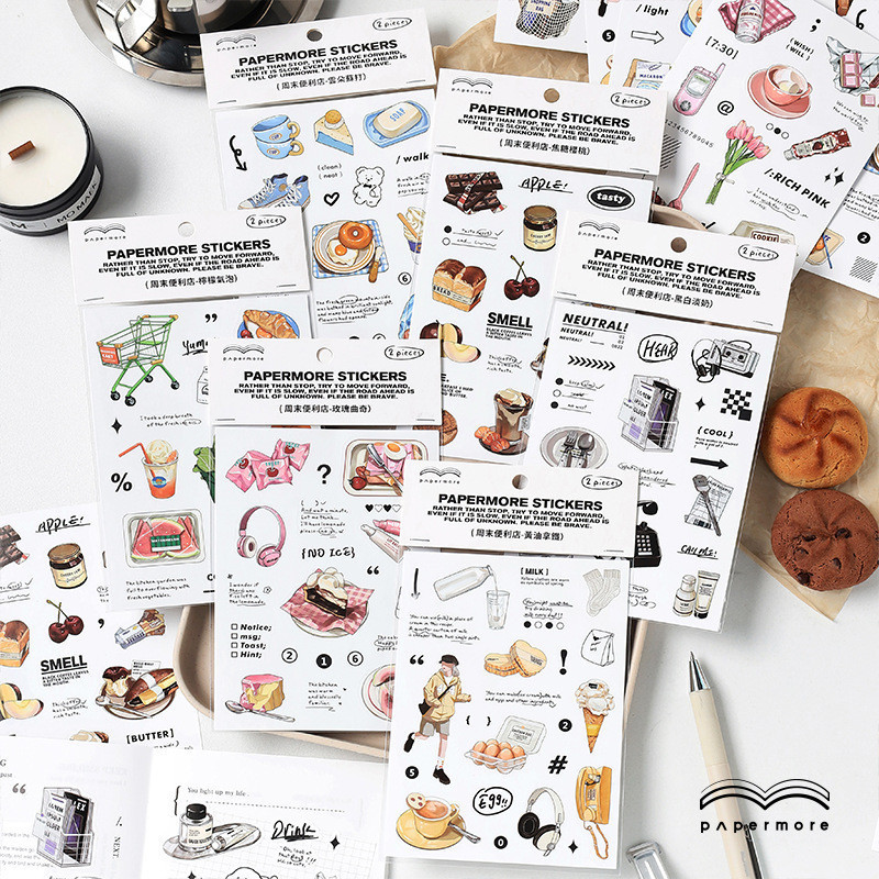 Jual Stiker Lucu Sticker Korea Aesthetic Jurnal Scrapbook Dekorasi ...