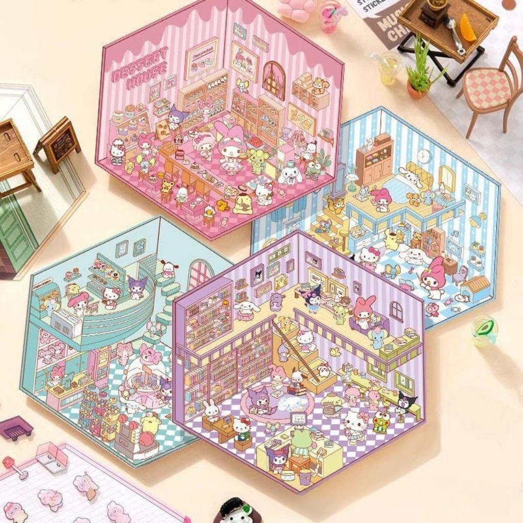 Jual SWEET TOWN 3D STICKER WONDERLAND V2 mainan anak sticker kreatif ...
