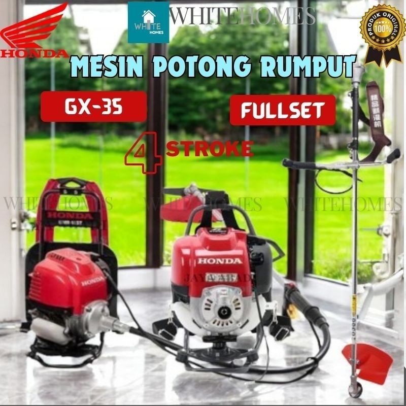 Jual (BISA COD) Fullset dan Lengkap Mesin Pemotong Rumput Tipe Model HONDA GX-35 4T 4tak 4 tak ...