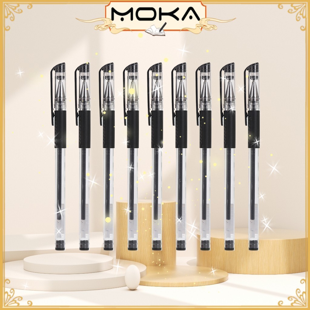 Jual MOKA PULPEN GEL ST TINTA HITAM UJUNG RUNCING / PULPEN AIR BERBAGAI ...