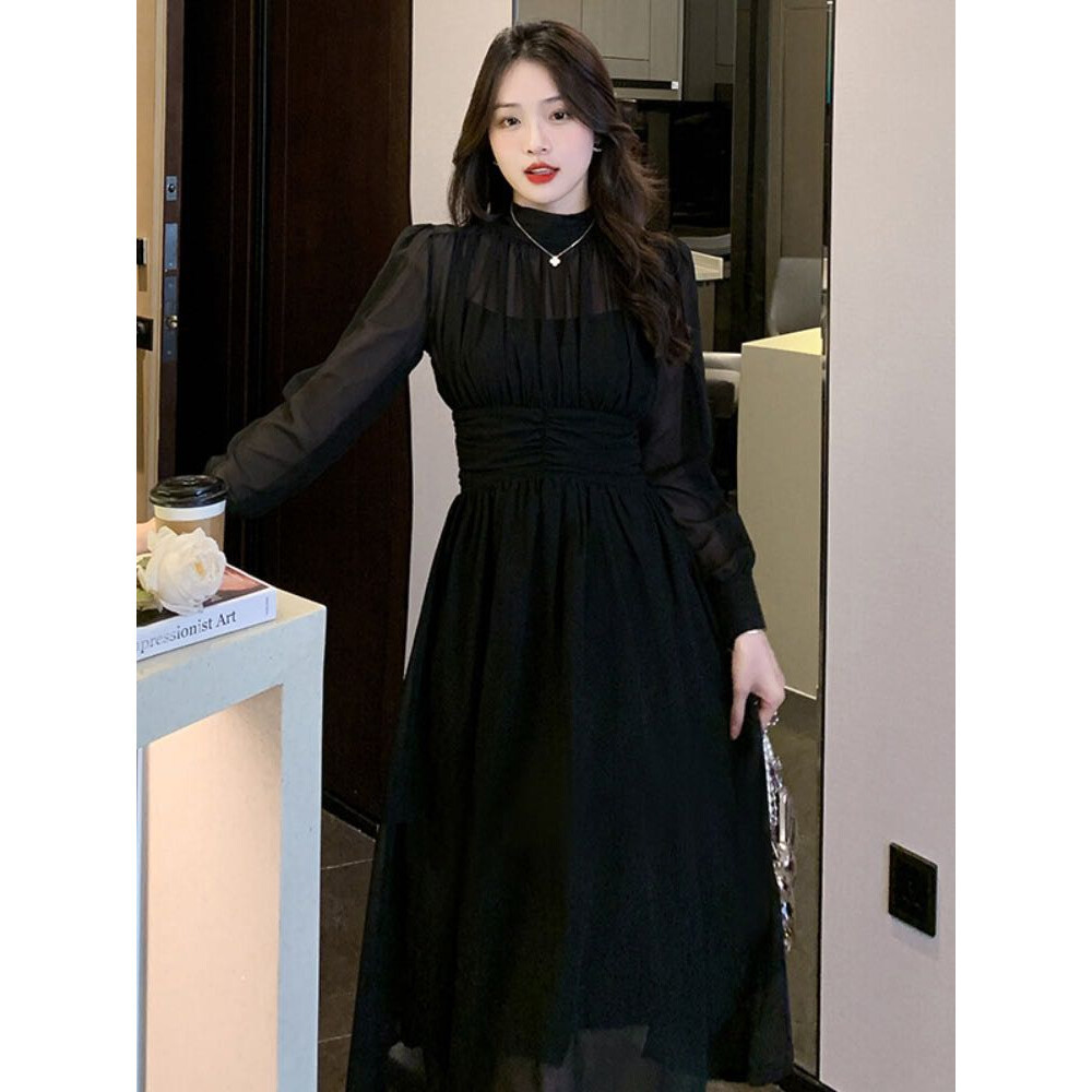 Jual 【ready stock】Gaun Wanita Elegansi Kasual | Siluet Bodycon | Hitam ...