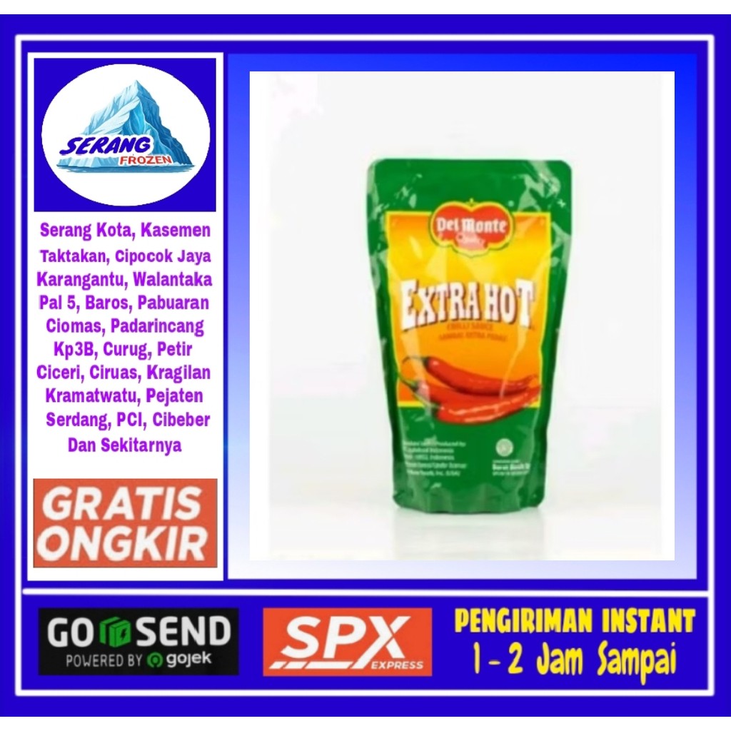 Jual Saos Extra Hot Delmonte 1Kg,Saus Extra Pedas, Serang Frozen ...