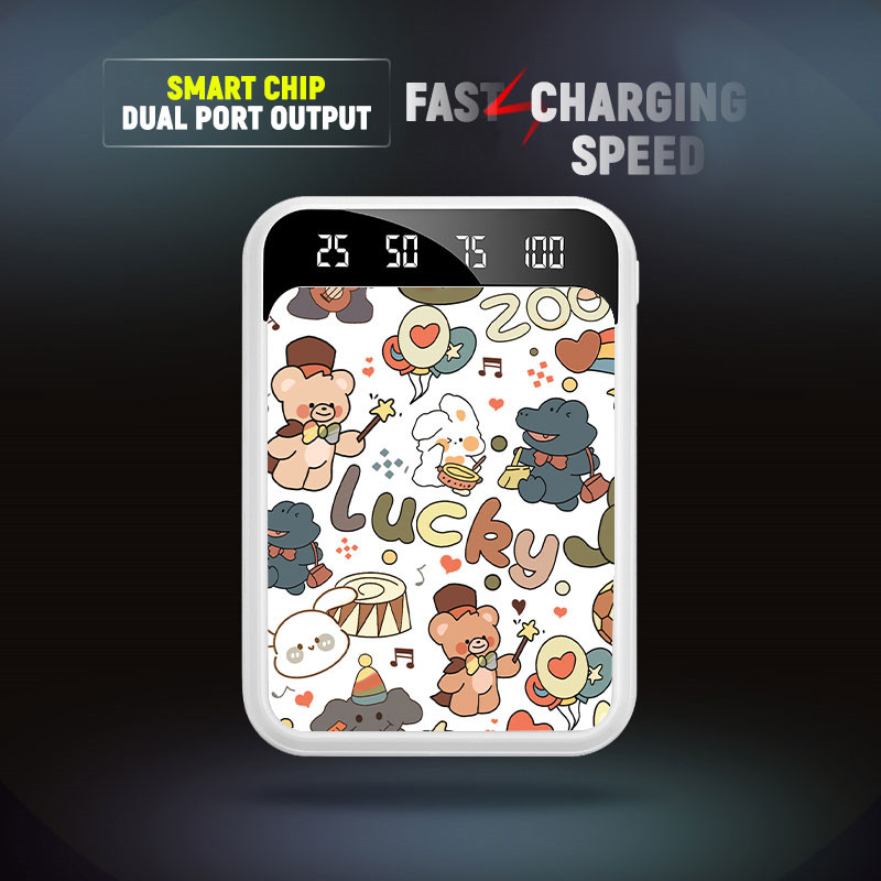 Jual Mobile Power 20000mAh Zoo Bear Mini Portable Charging Input Port ...