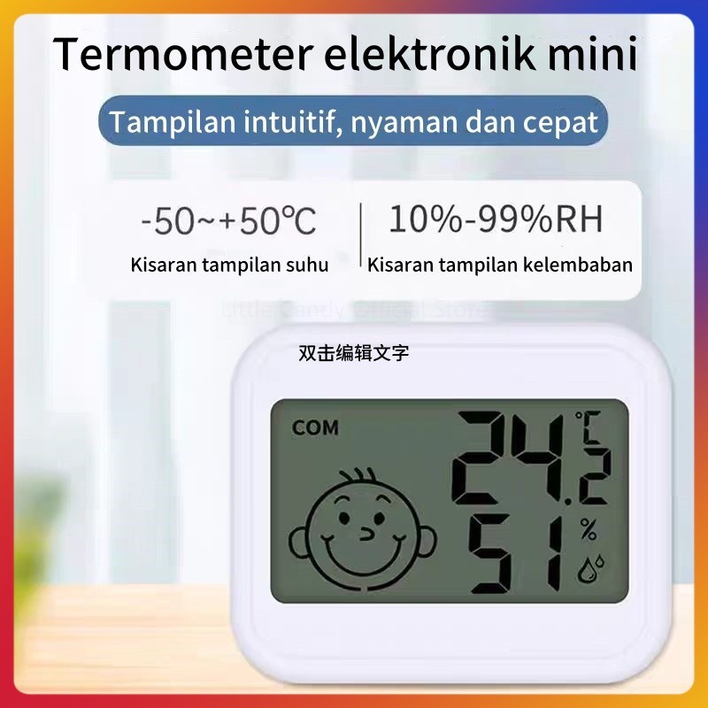 Jual Termometer digital/mini hygrometer/alat ukur suhu ruangan/layar ...