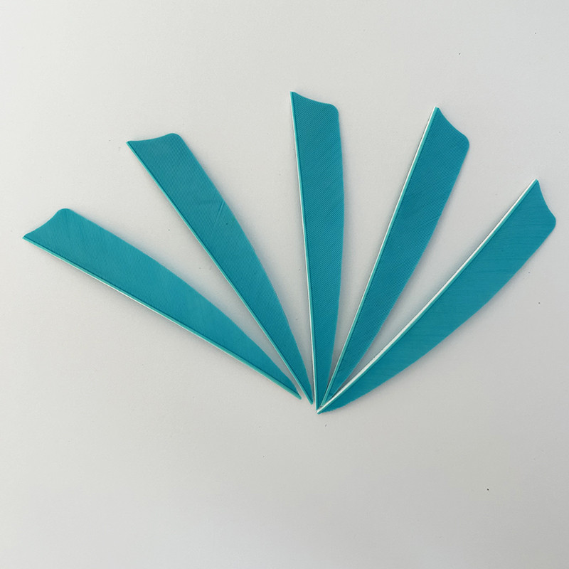 Jual 50 Pcs 4 Inch Carbon Arrow Feathers Fletching RW Shield Cut Turkey ...