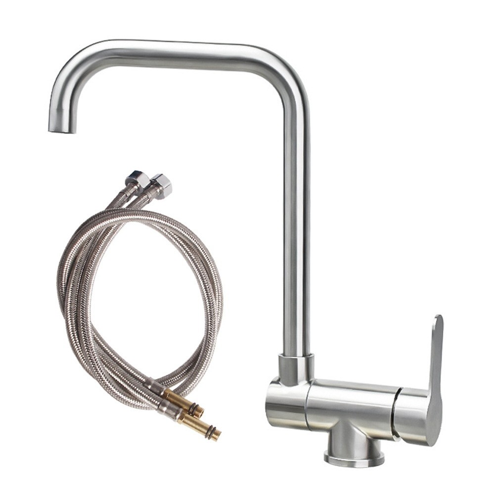 Jual Front Window Folding Kitchen Faucet Stainless Steel 360 ° Rotation ...