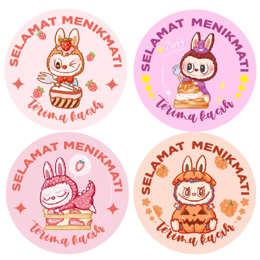 Jual Stiker Label Thank You / Stiker Roll (500 Pcs) / Stiker Ucapan ...
